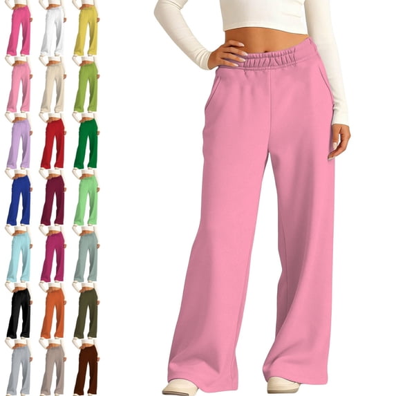 Bmisegm Toddler Pants Girls Stretch Soft Casual with Elastic Waistband ...