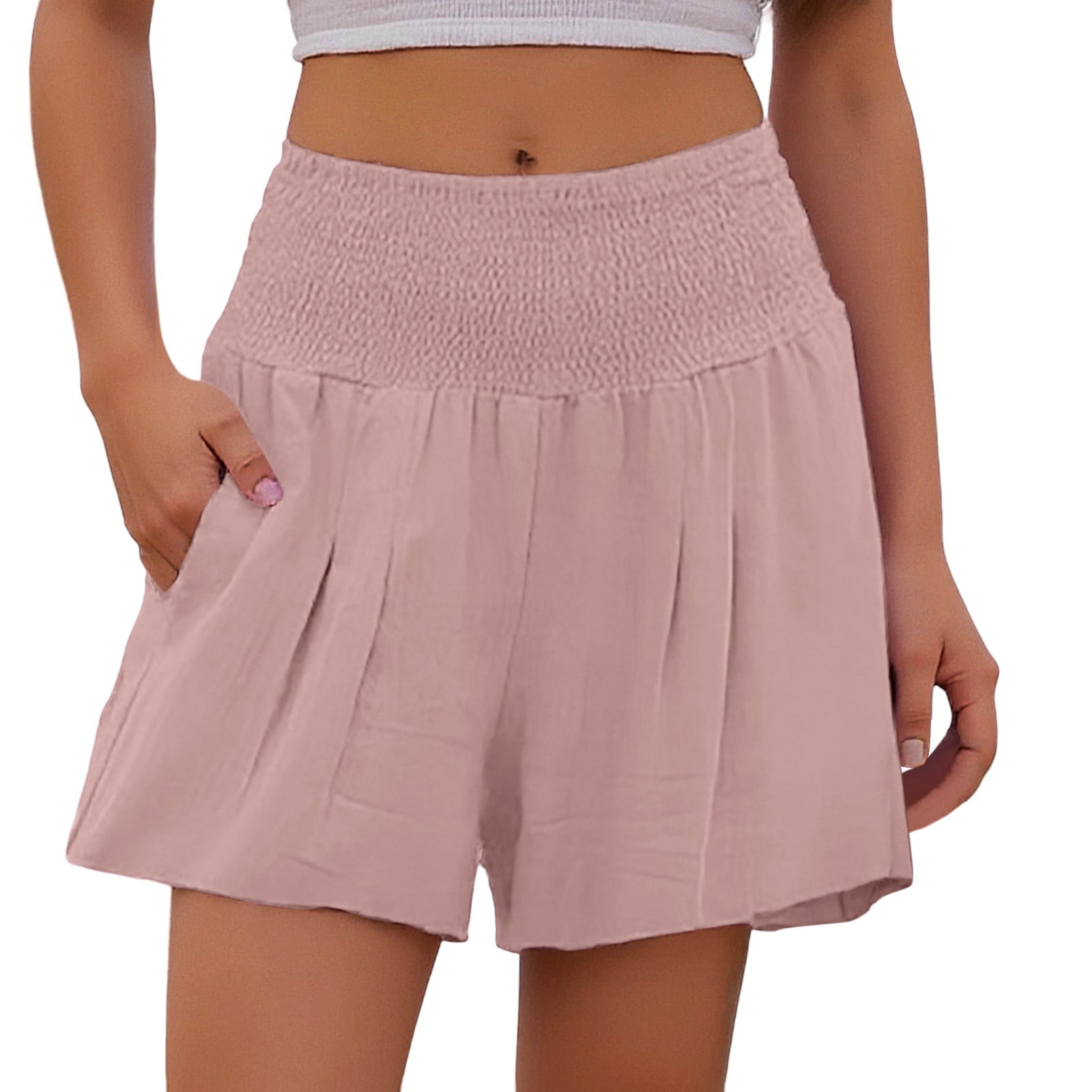 Bmisegm Women's Casual Loose Fit Comfy Pants Summer Relaxed Breathable ...