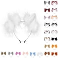 Bmisegm Womens Headbands Handmade Plush Animal Ears Party Supplies ...