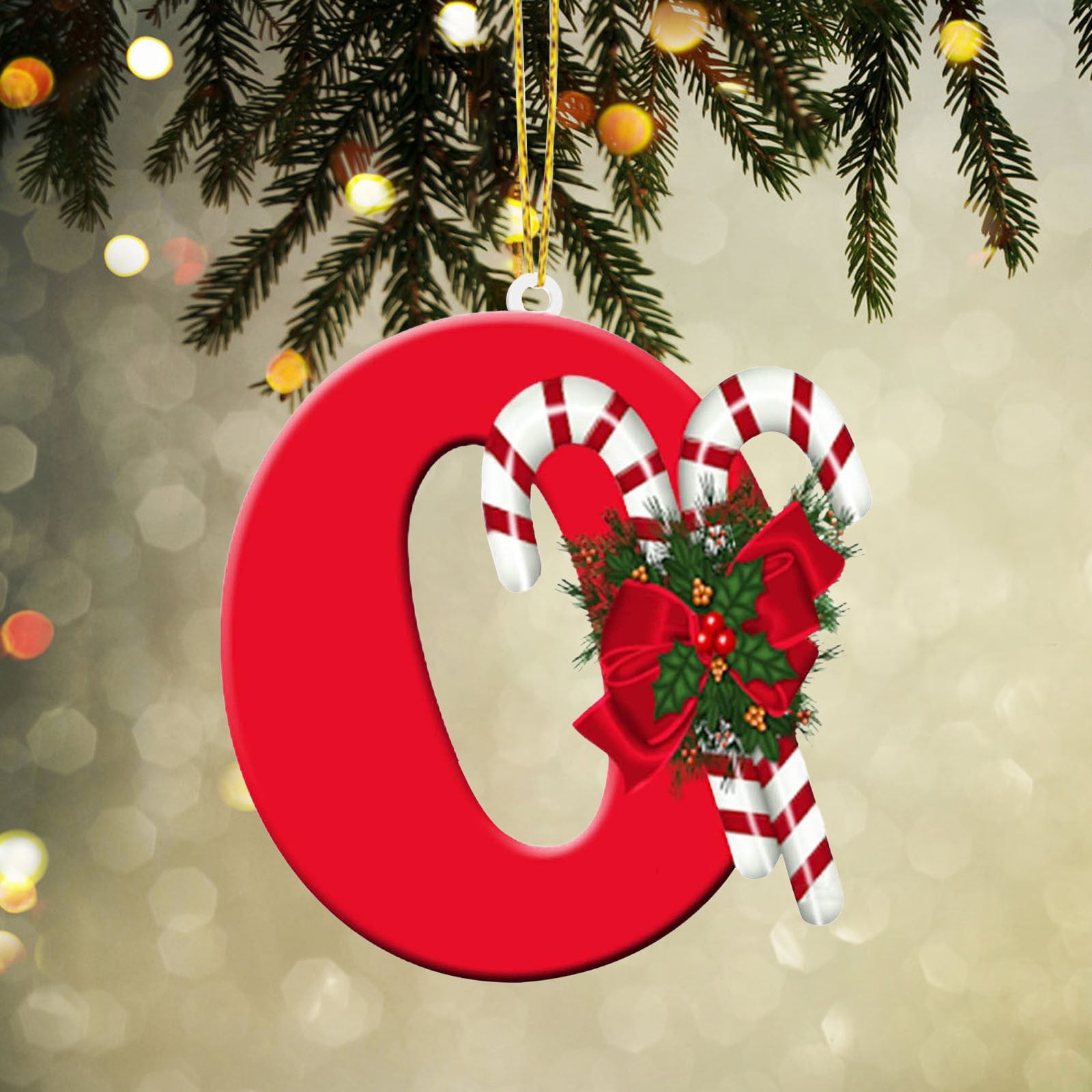 Bmnokb Christmas Decorations, Letter Ornaments for Christmas Tree ...