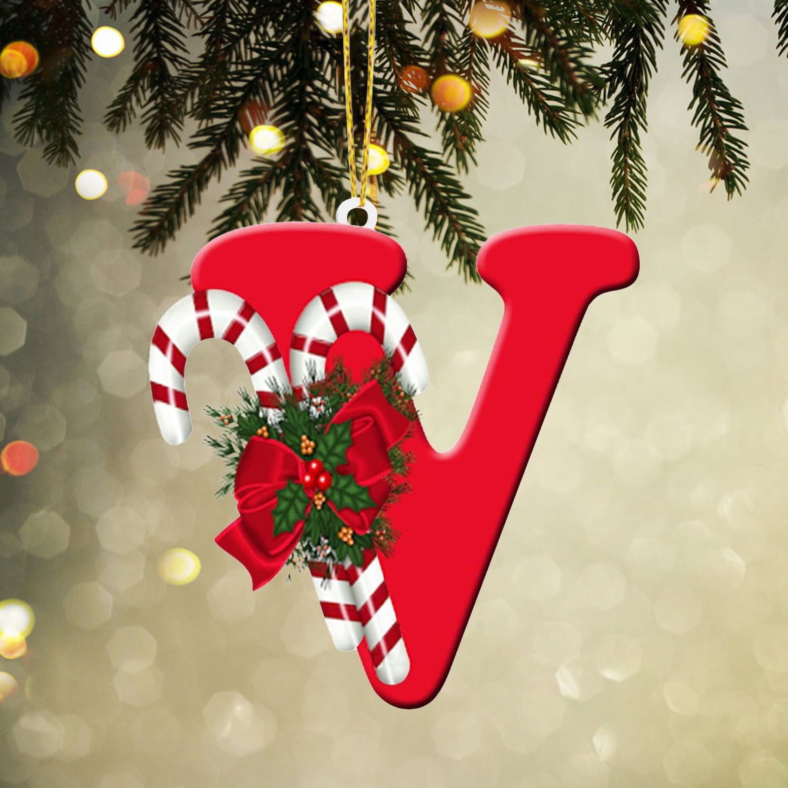 Bmnokb Christmas Decorations, Letter Ornaments for Christmas Tree ...