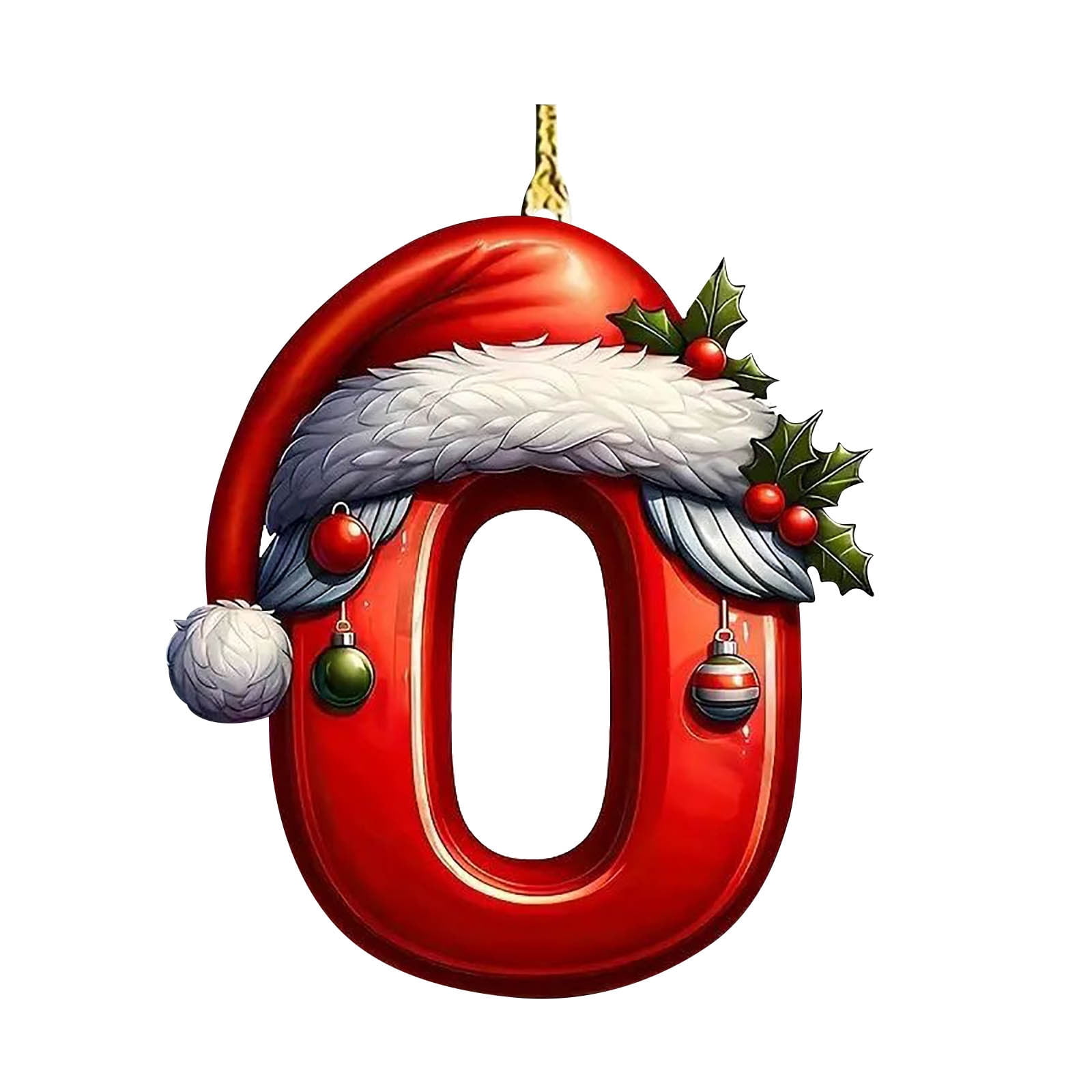 Bmnokb Letter Ornaments for Christmas Tree, Christmas Initial Ornaments ...