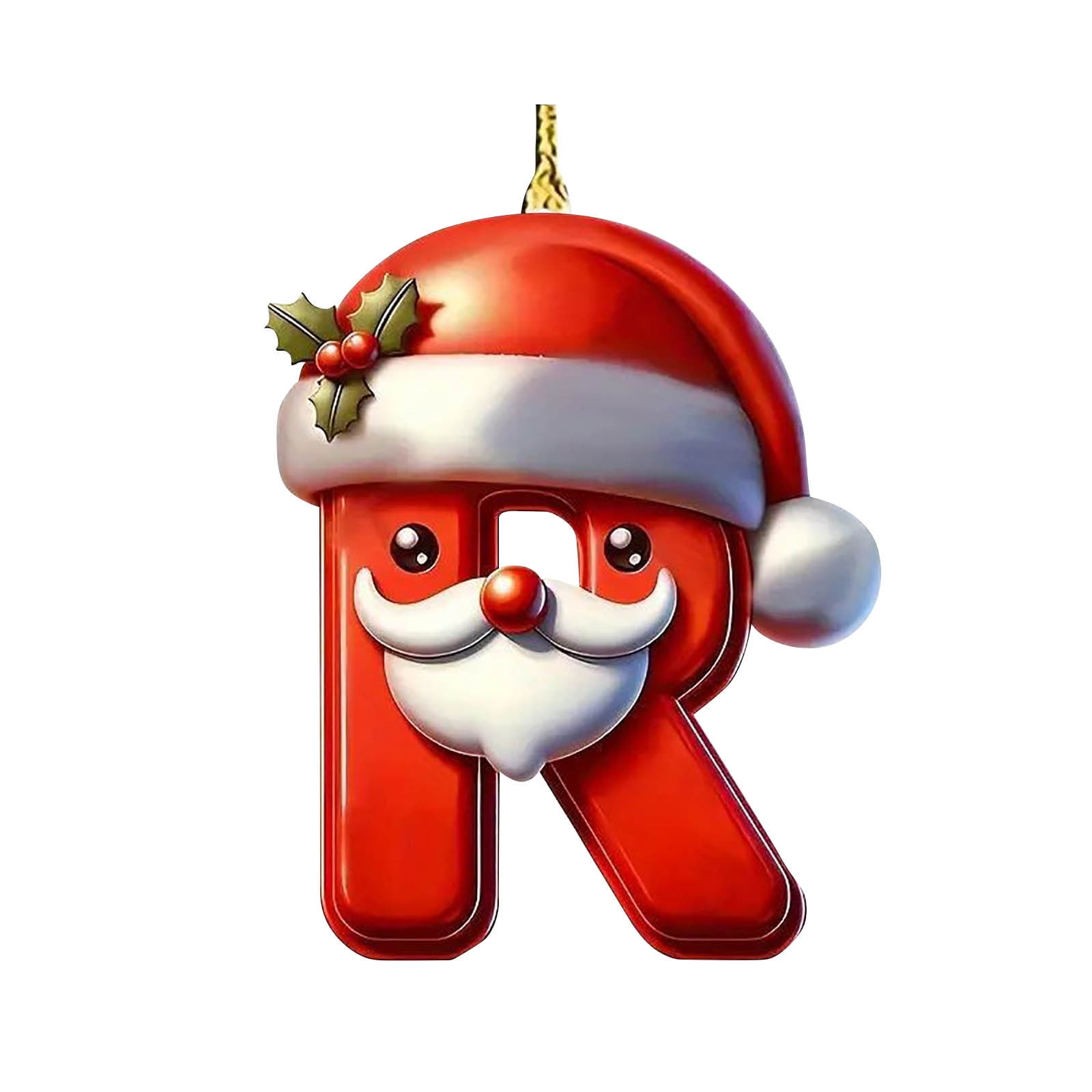 Bmnokb Letter Ornaments for Christmas Tree, Christmas Initial Ornaments ...