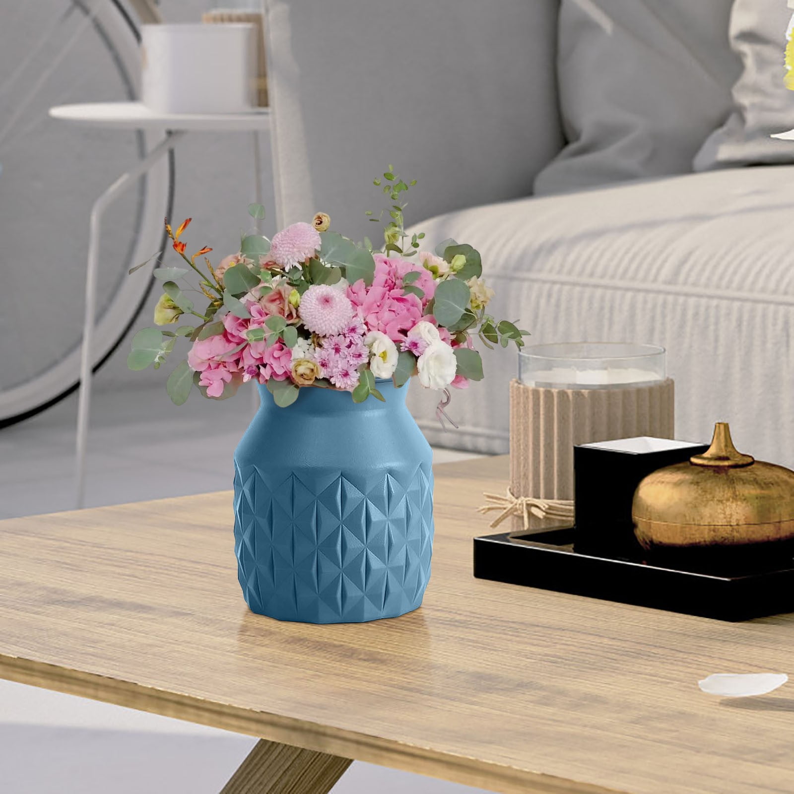 Bmnokb Plastic Flower Vases, Decorative Vases for Flowers, Flower Vases ...