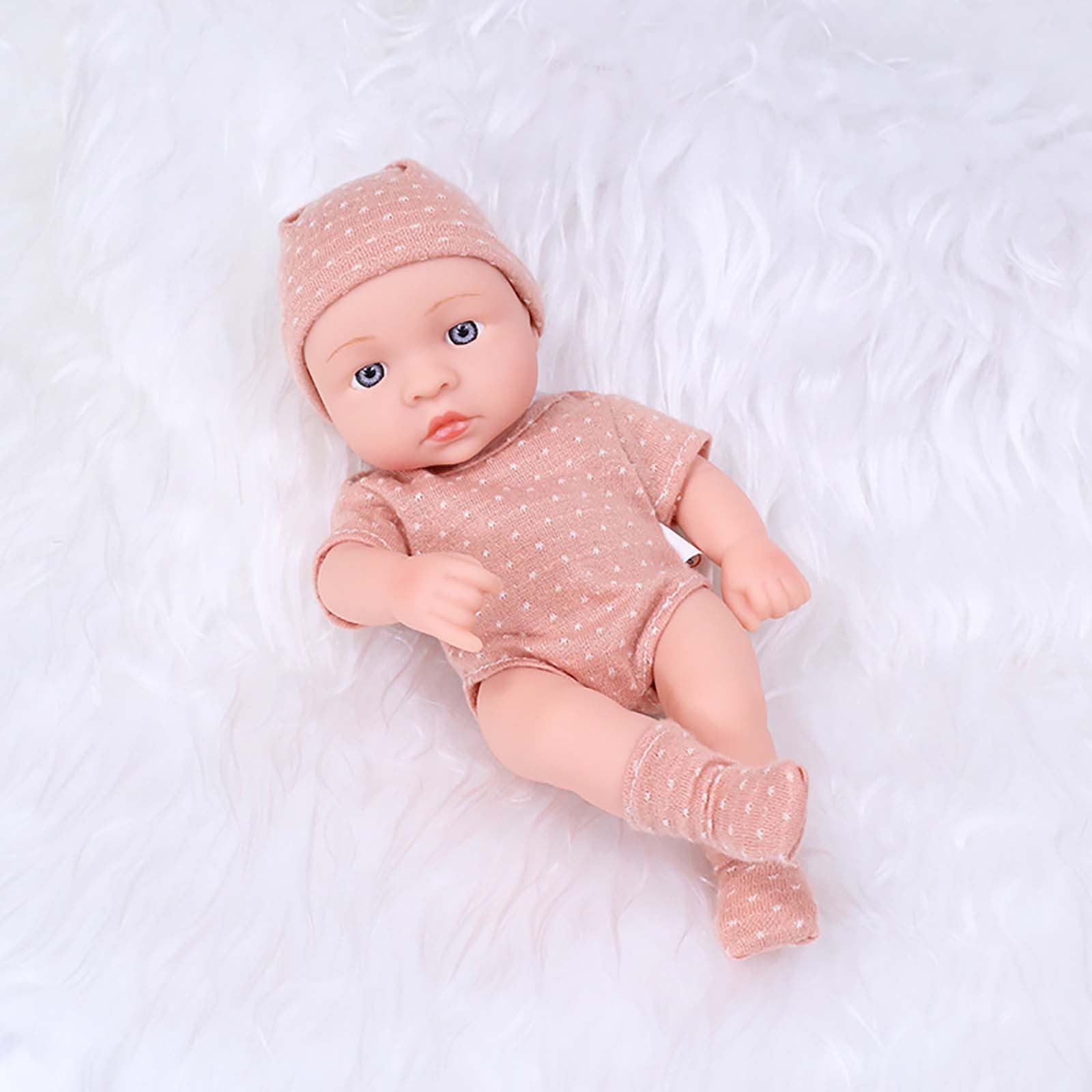 Bmnokb Realistic Baby Doll, 7.48" Baby Dolls Vinyl Full Body, Soft Body ...