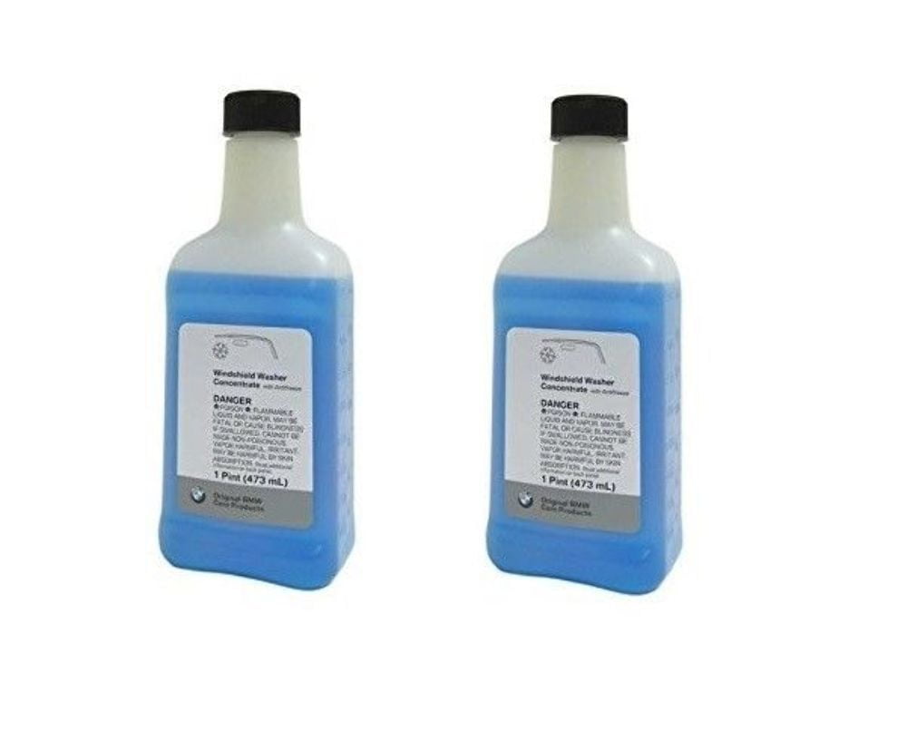 BMW Genuine Windshield Washer Fluid, 16oz 2-Pack, Cleaning Visibility ...