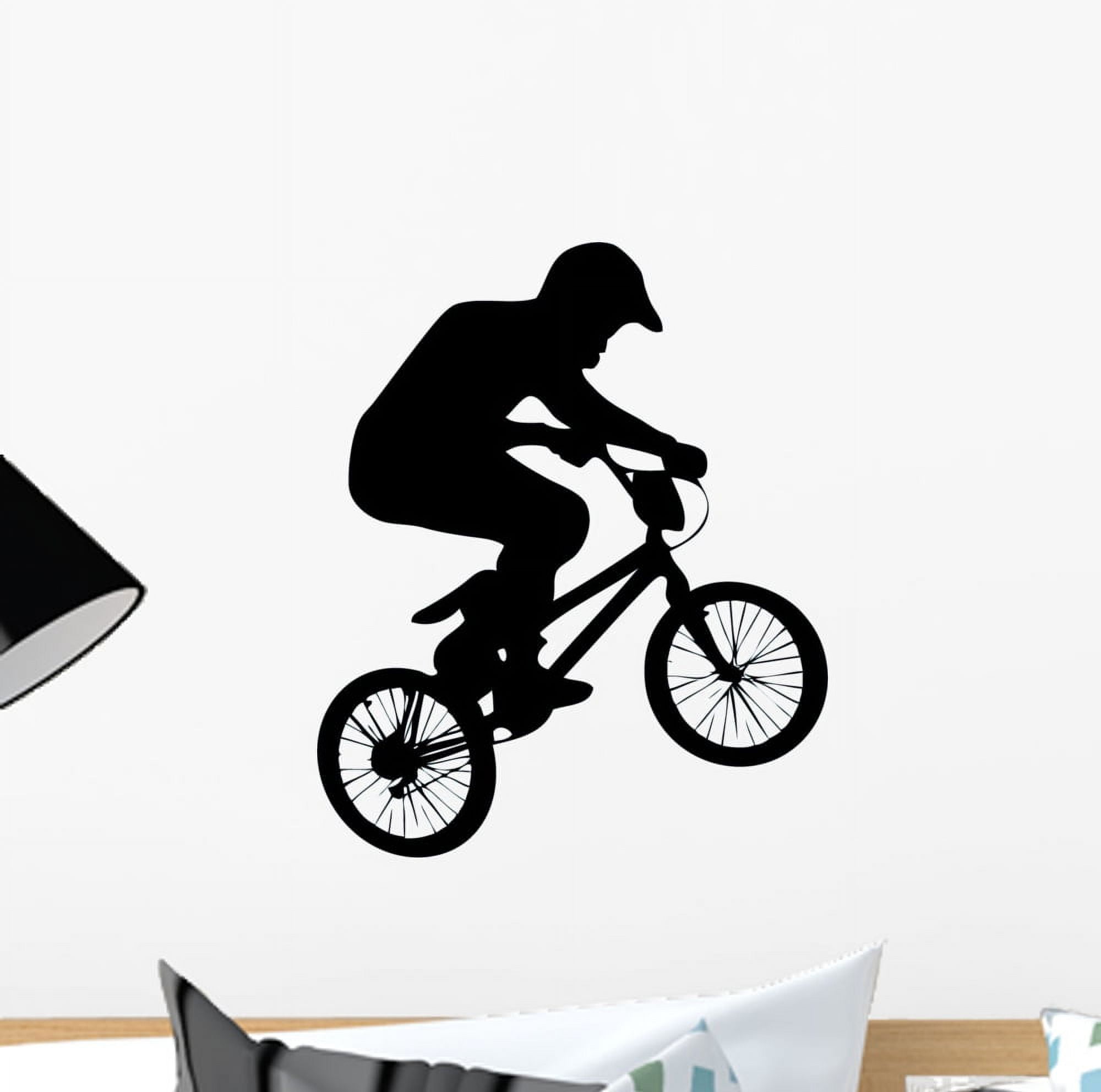Bmx Wall Decal Sticker, Wallmonkeys Peel & Stick Vinyl Graphic (12 in H ...