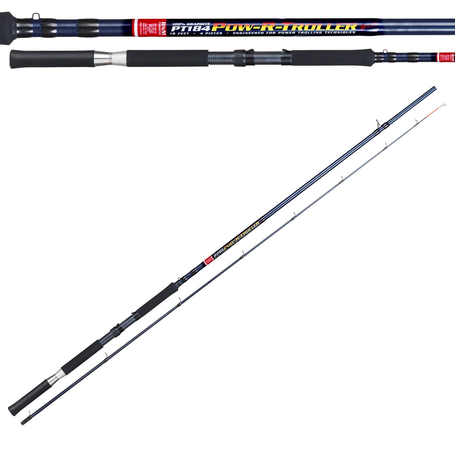 BnM Pow-R-Troller Rod 16ft 3pc 16 Guides - Walmart.com