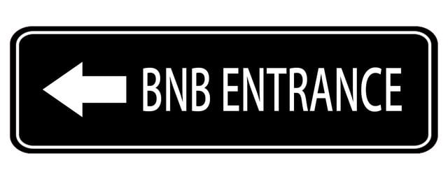 Bnb Entrance Left Arrow Acrylic Sign For Office Door Wall Home And ...