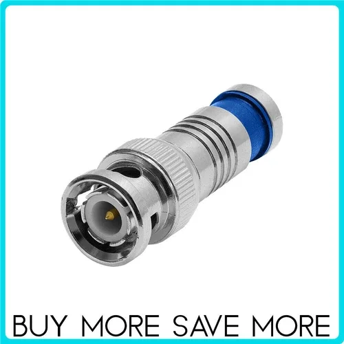 Bnc Compression Connector Male Coaxial Coax Cable Plug For Rg-59 Rg-6 ...