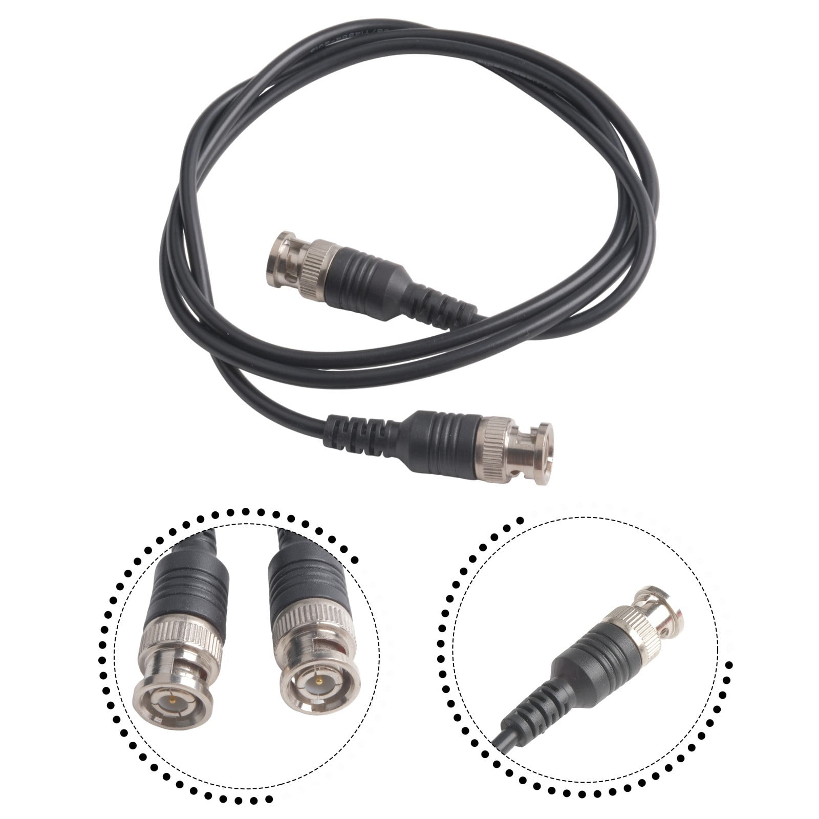 Bnc Q9 Male To Male Plug Oscilloscope Test Cable Wire 50 Ohm 3.3Ft ...