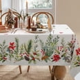 Bnejvif Christmas Tablecloth Rectangle Xmas Table Cloth for Dining ...