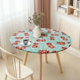 Bnejvif Round Elastic Tablecloth Fitted & Waterproof 36"-44" Round ...