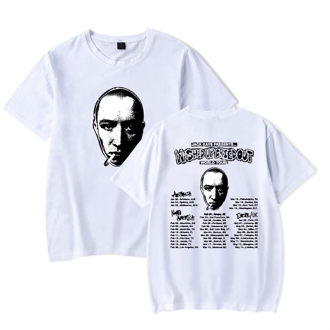 Bngkauyexdc Jack Kays Washed Up Dried Out World Tour T-shirt 3xl ...