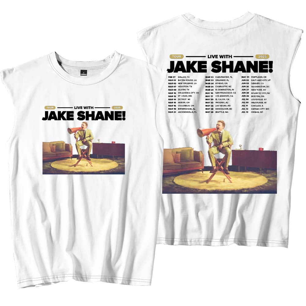 Bngkauyexdc Jake Shane Tour 2025 Merch Tank Tops Sport Vest xs ...