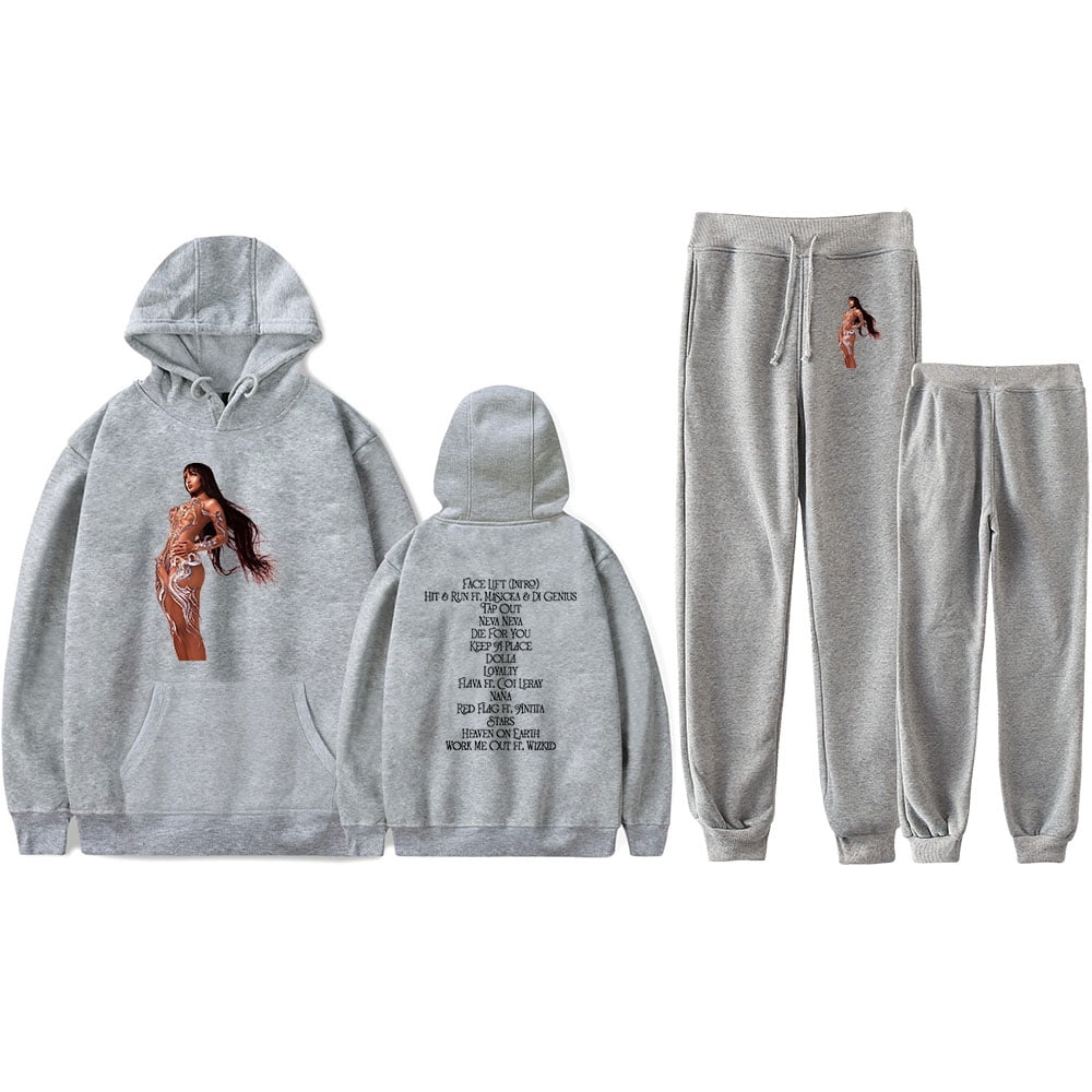 Bngkauyexdc Shenseea Tour Never Gets Late Hoodie Set Streetwear l ...