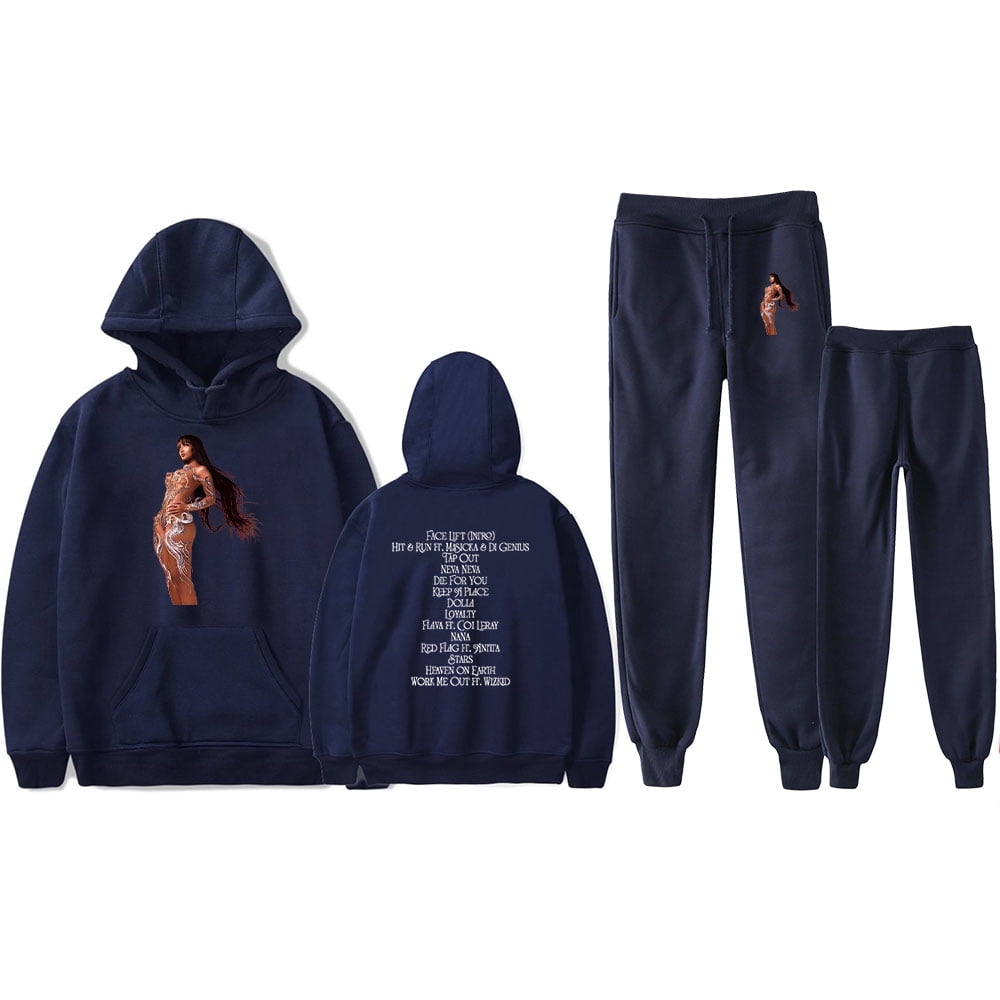 Bngkauyexdc Shenseea Tour Never Gets Late Hoodie Set Streetwear xxs ...
