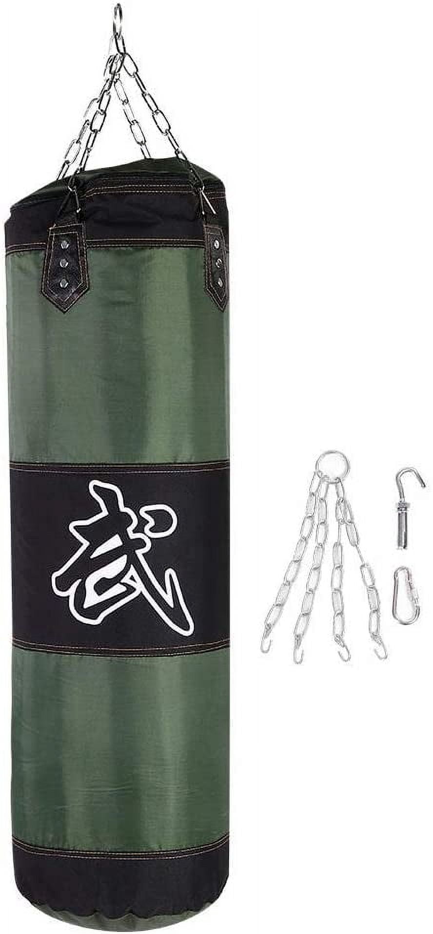 Bnineteenteam Heavy Boxing Punch Bag with Chain,Unfilled Canvas ...