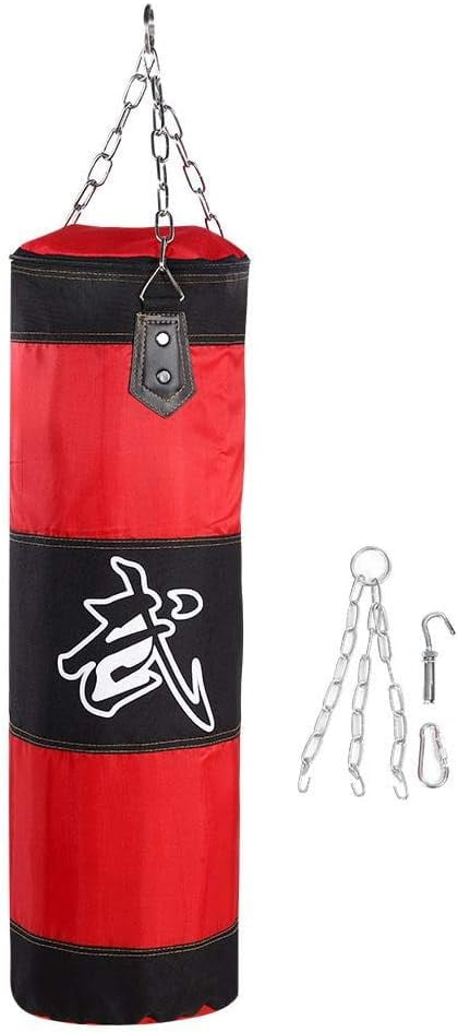 Bnineteenteam Heavy Boxing Punch Bag with Chain,Unfilled Canvas ...