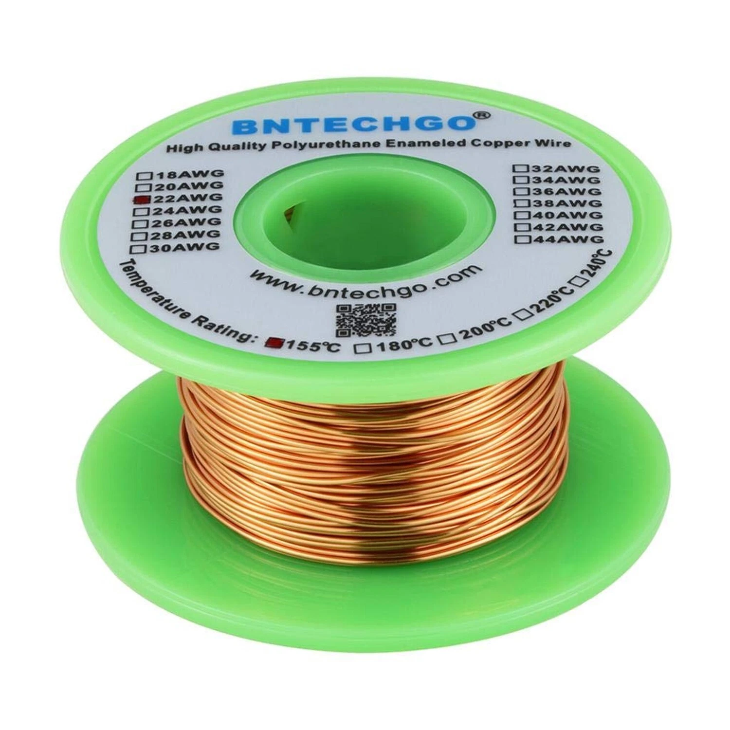 Bntechgo 22 Awg Magnet Wire - Enameled Copper Wire - Enameled Magnet ...