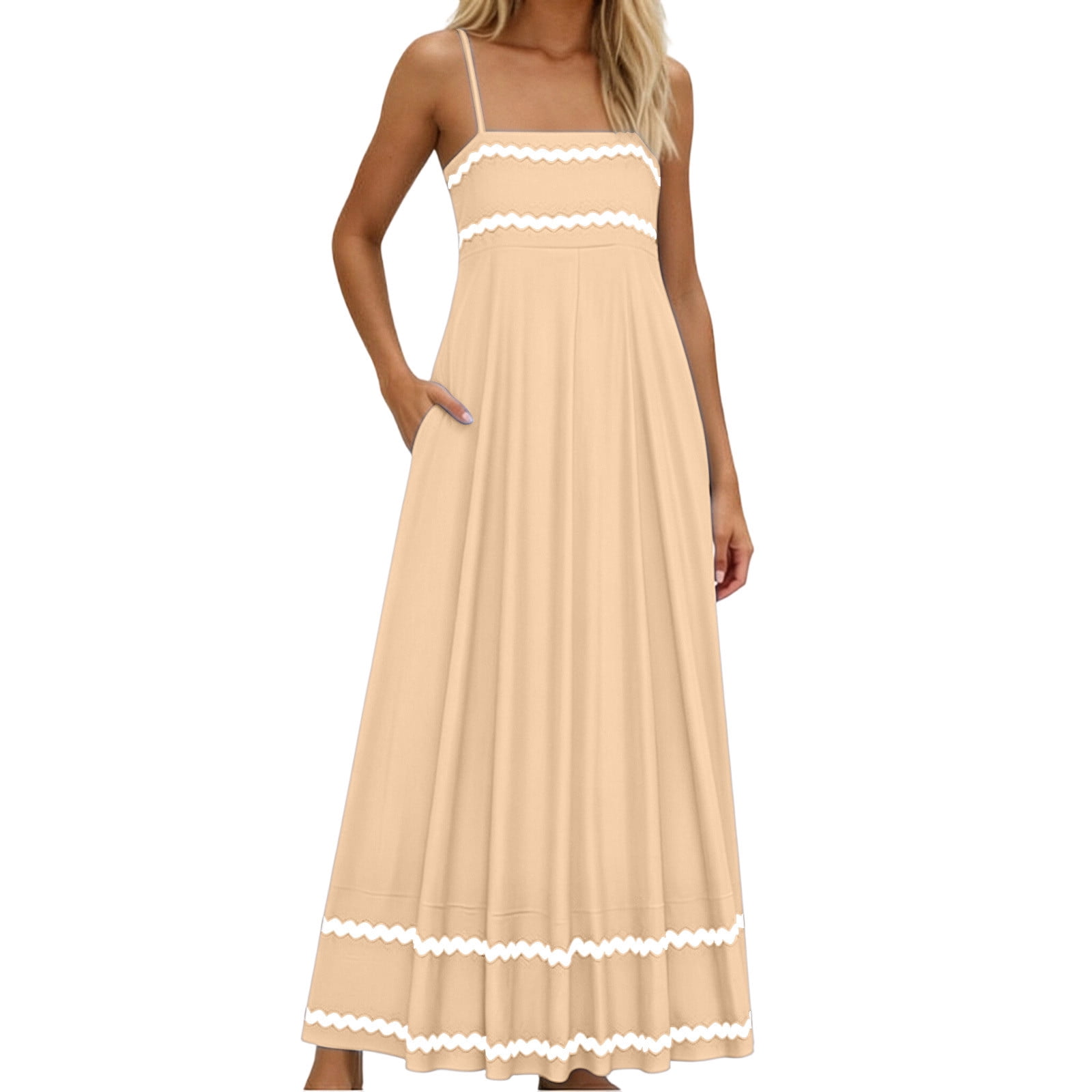 Bnwani A Line Dresses for Women,Women Dresses for Summer,Color Block ...