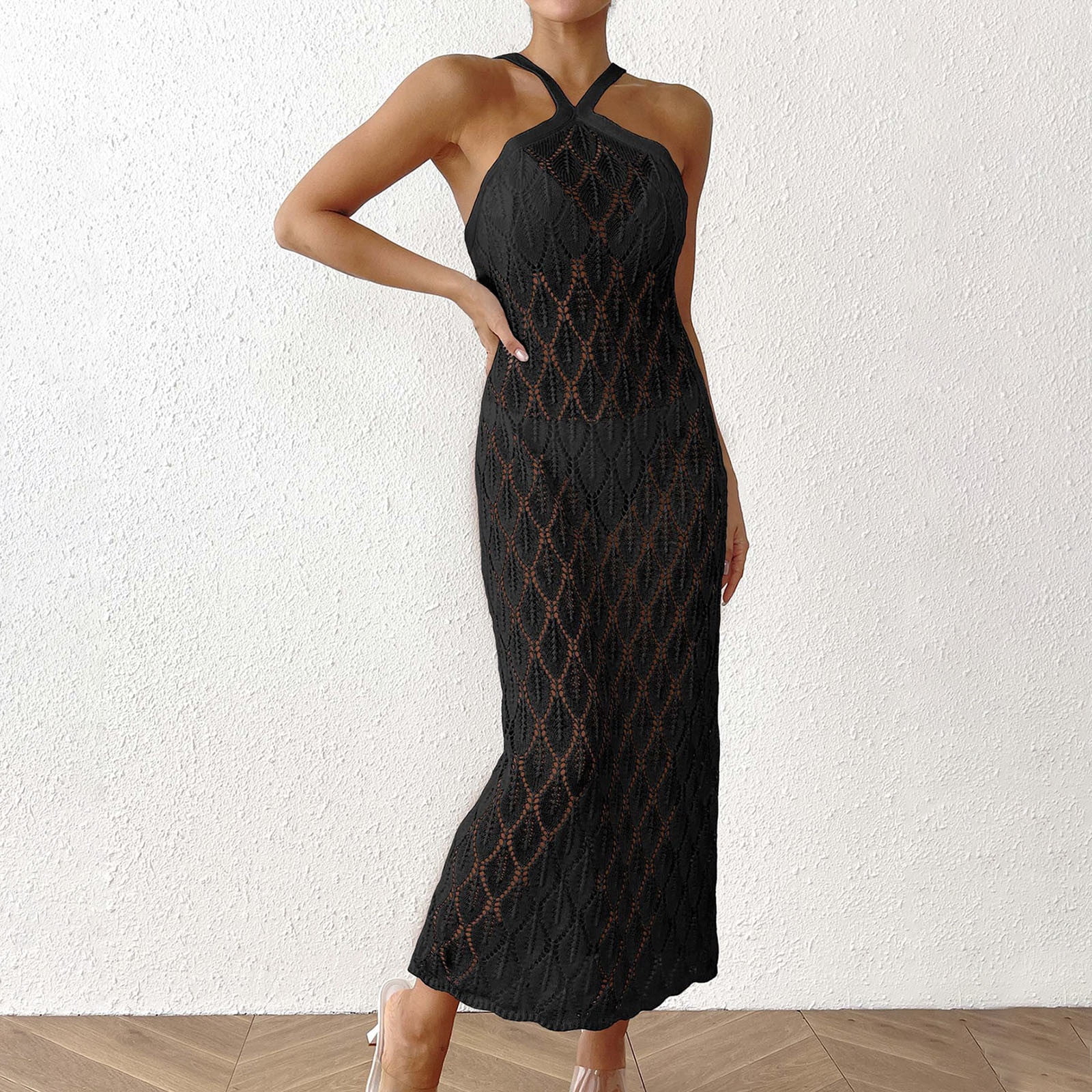 Bnwani Beach Dresses for Women,Summer Dresses,Backless,Cutout ...