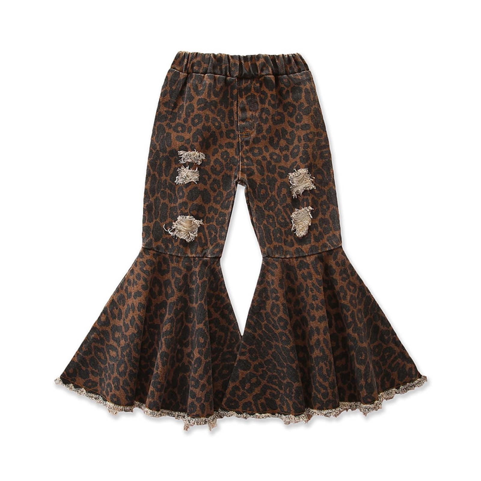 Bnwani Boho Pants Girls' Casual Spring Trousers Jeans Flared Girl Pants ...