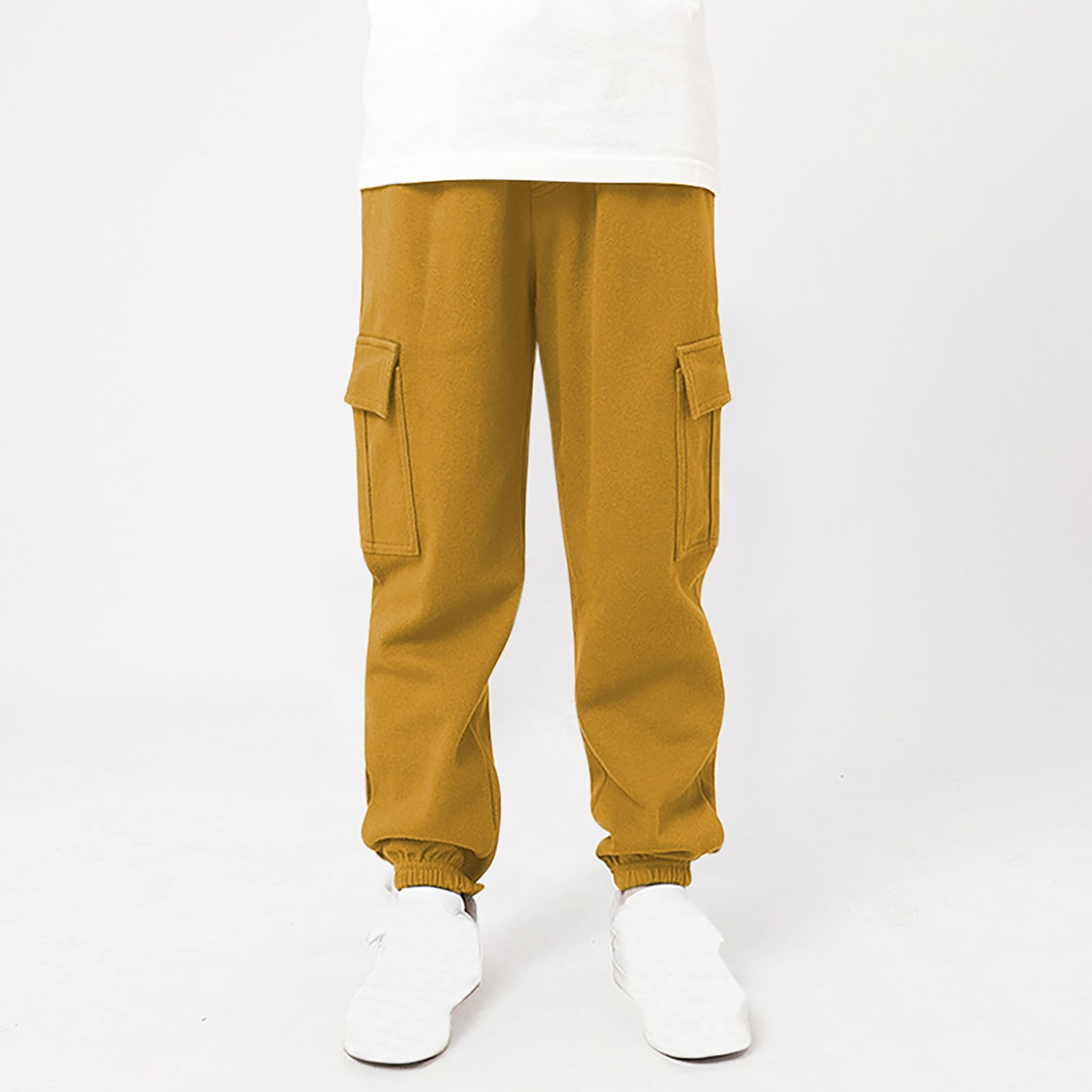 Bnwani Boys Cargo Pants Work Casual Outwear Outerwear Long Cargo Solid ...