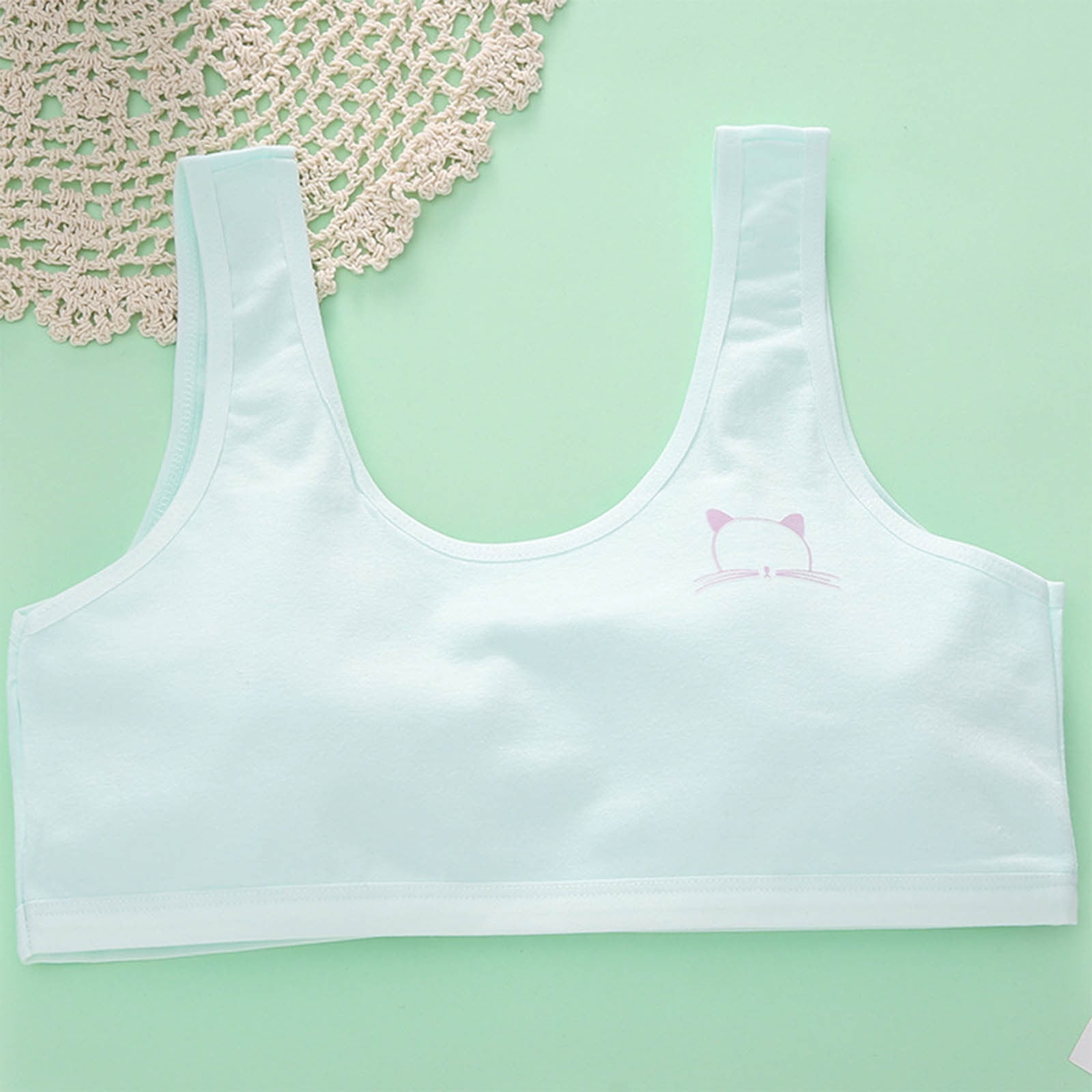 Bnwani Bras Teens Comfortable Breathable Thin Puberty Camisole Cute ...