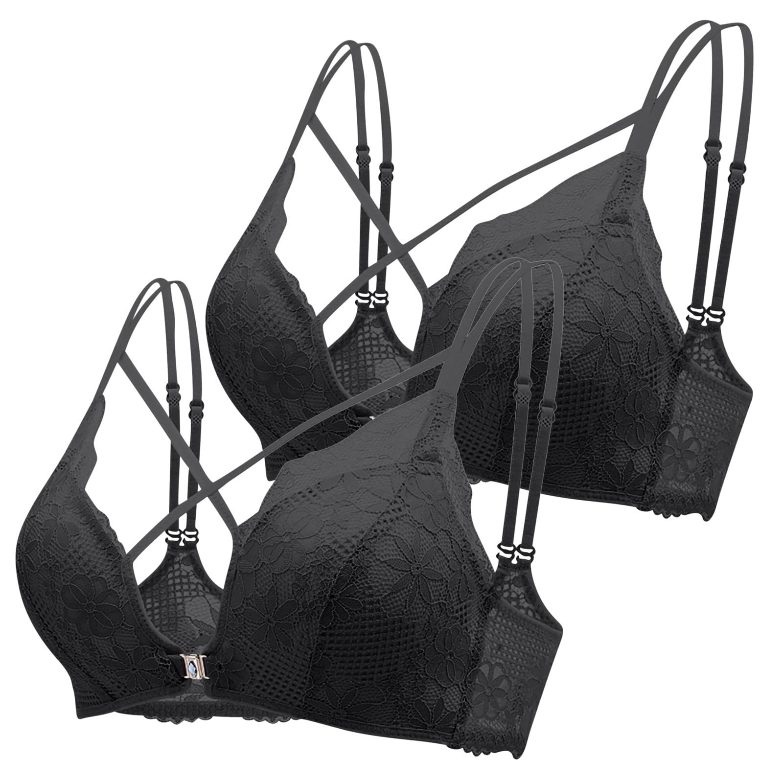 Bnwani Bras for Women Bralette Sexy Lace Lingerie For Girls With Front ...