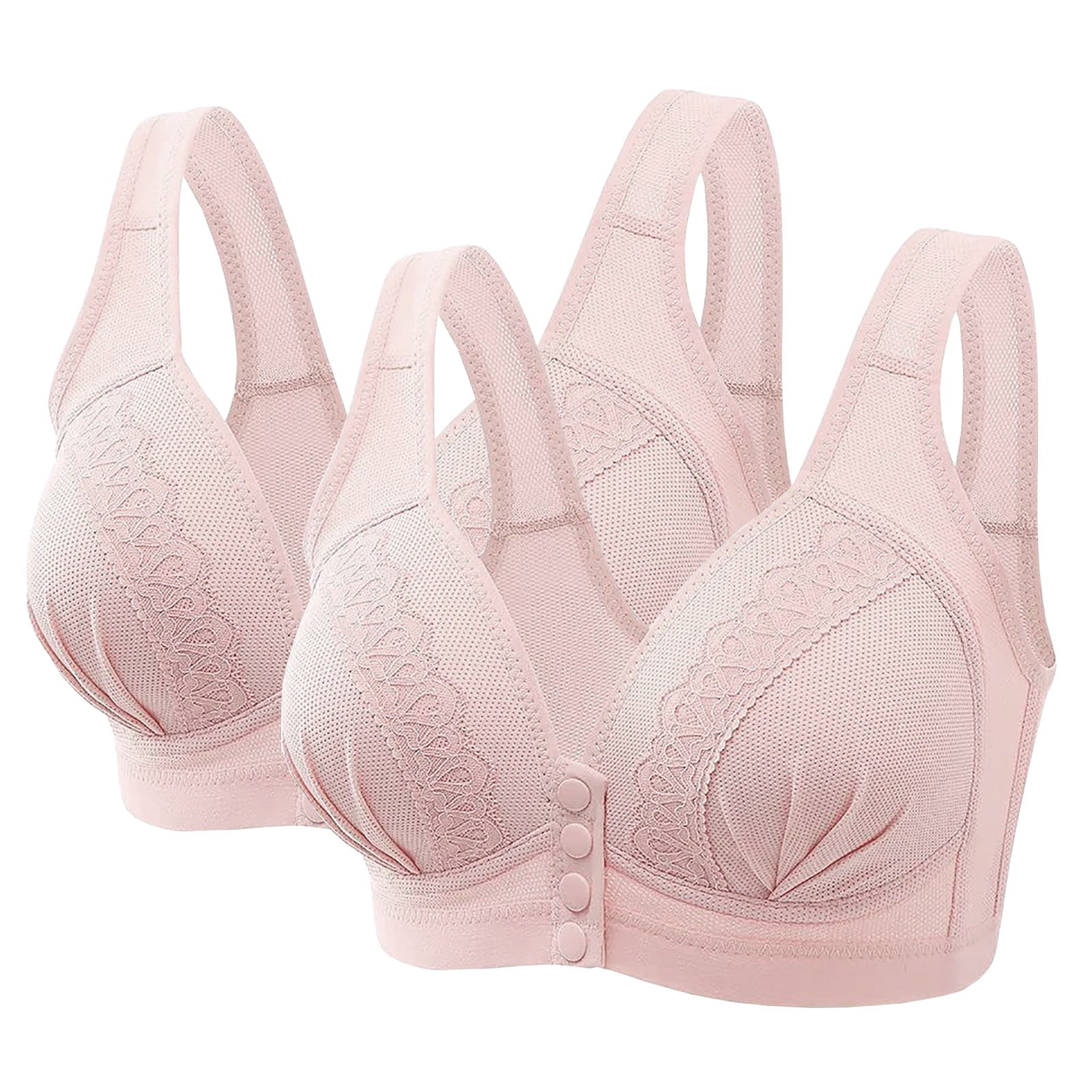 Bnwani Bras For Women No Underwire Bralette Comfortable 2pc Traceless