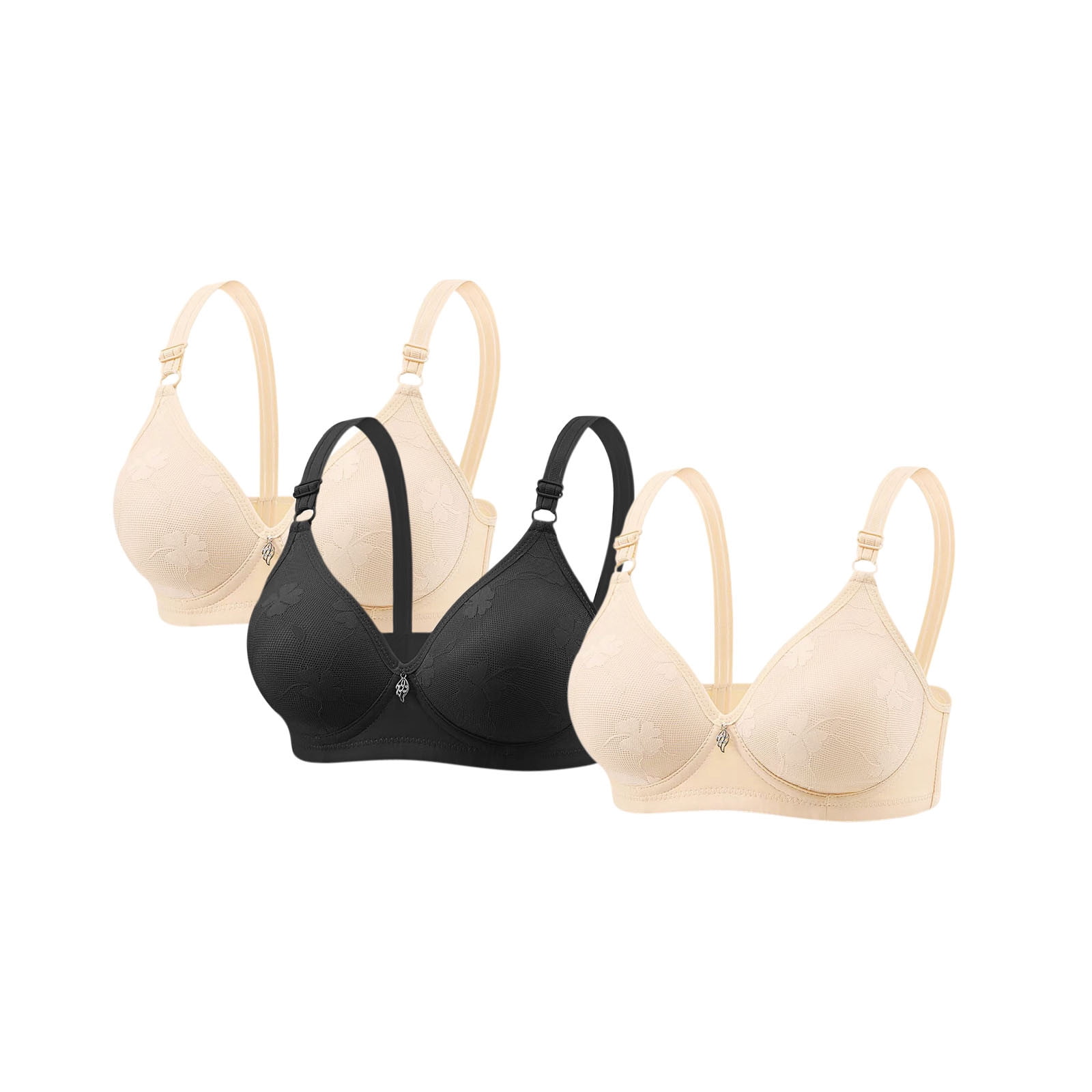 Bnwani Bras for Women Plus Size,Women's Bras,Push-Up,Lace,Adjustable ...