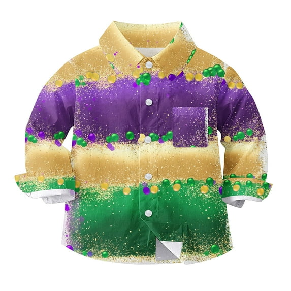 Bnwani Carnival Long Sleeve Toddler Shirts Girls Crew Neck Casual ...