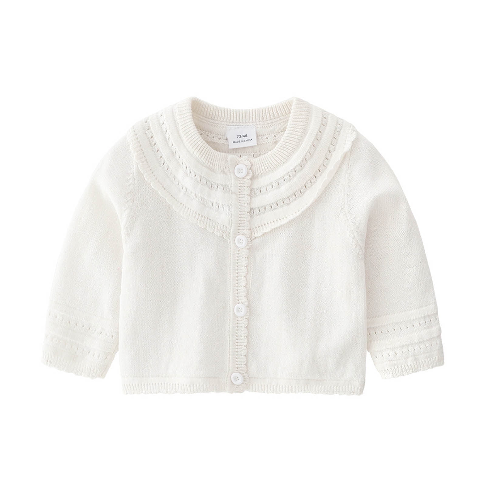 Bnwani Girls Cardigan Sweaters Knitted Crew Neck Long Sleeve Warm Solid ...