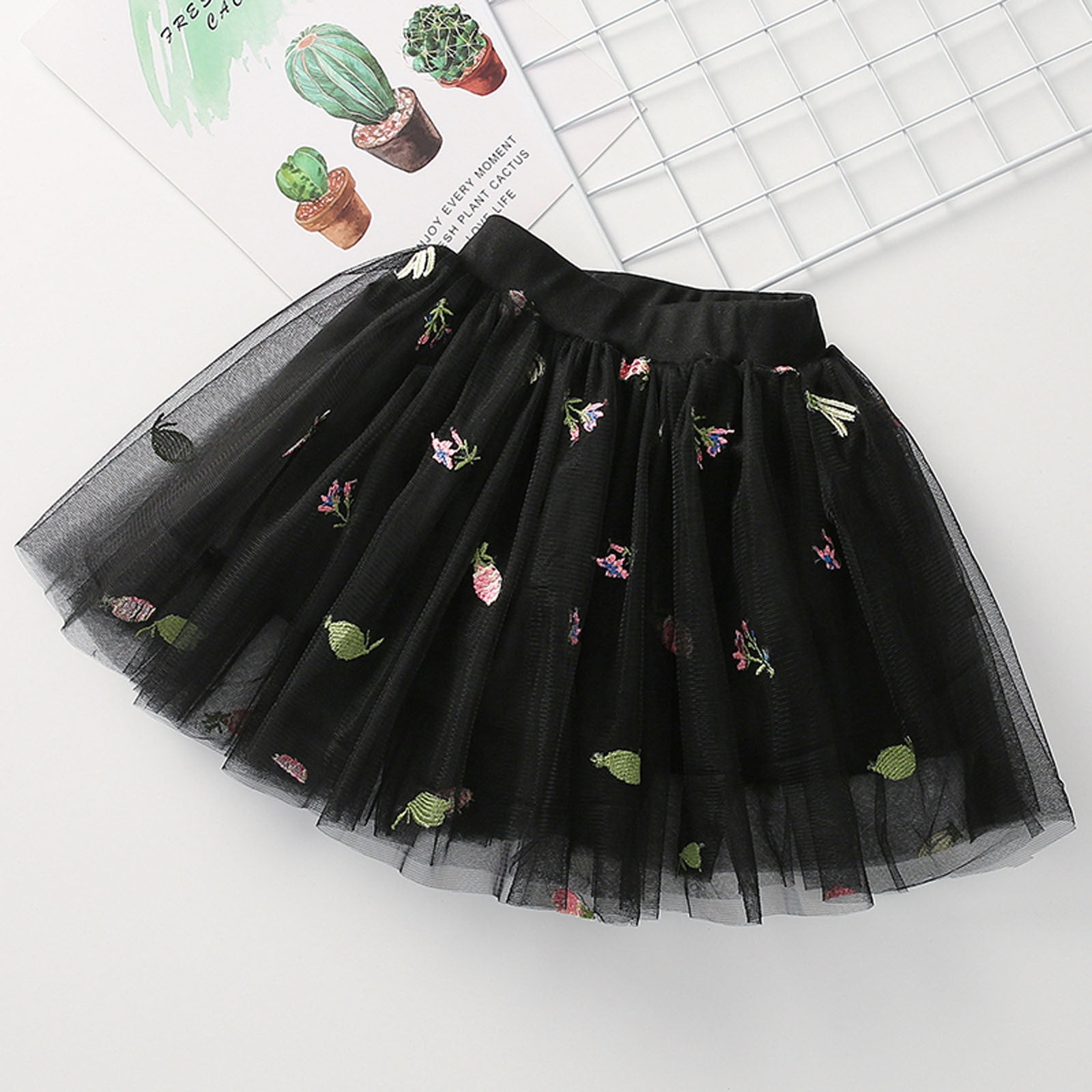 Bnwani Girls Skits Kids Short Sleeve Sun Dress Flowers Skirts Holiday ...