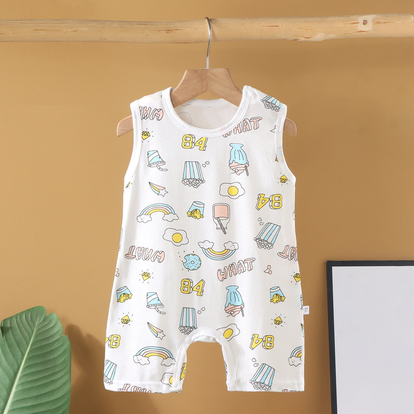 Bnwani 1PC Kid Clothes Under$10 Baby Sleeveless Short-sleeved Fart Thin ...