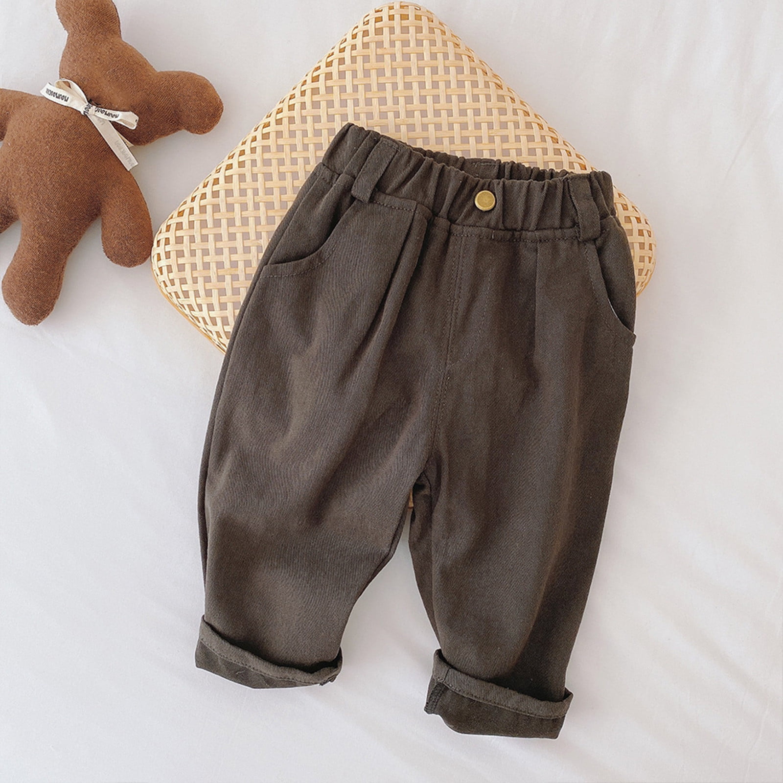 Bnwani 2PC Pants for Boys Kids Pants Boys Child's Long Spring Trousers ...