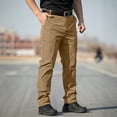Bnwani Mens Pants Fashion with Multi Pockets Straight Leg Cargo Button ...