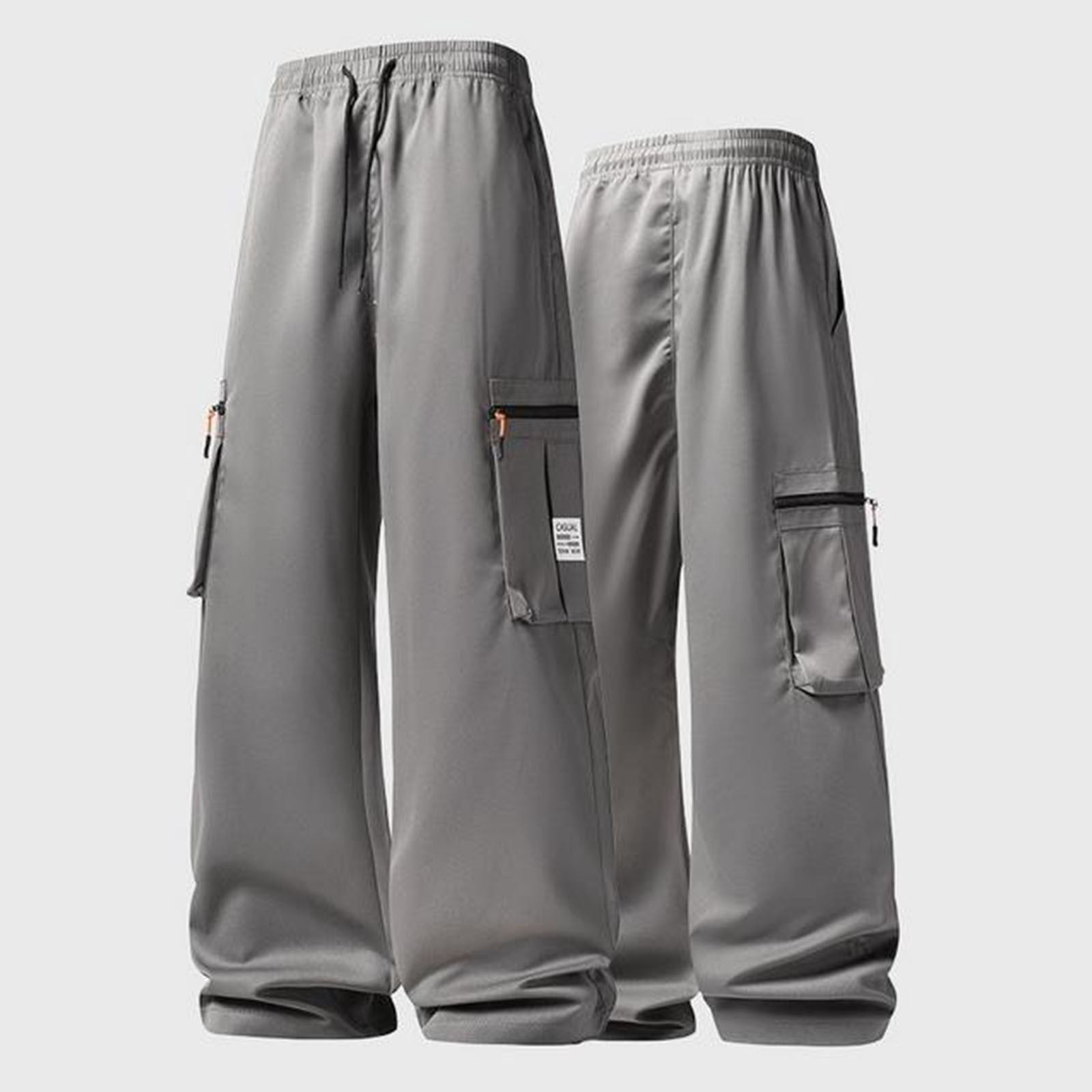 Bnwani Mens Pants Fashion with Multi Pockets Wide Leg Outdoor Mens ...