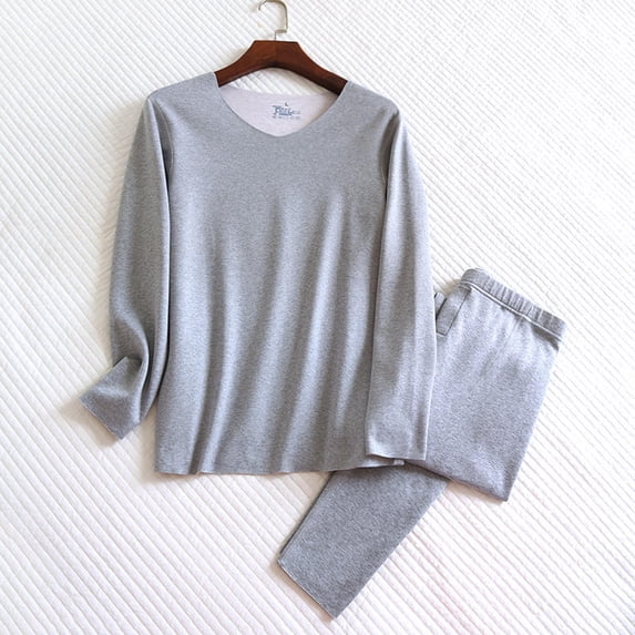 Bnwani Mens Thermals Top And Bottom Set Crew Neck Long Sleeve Base ...