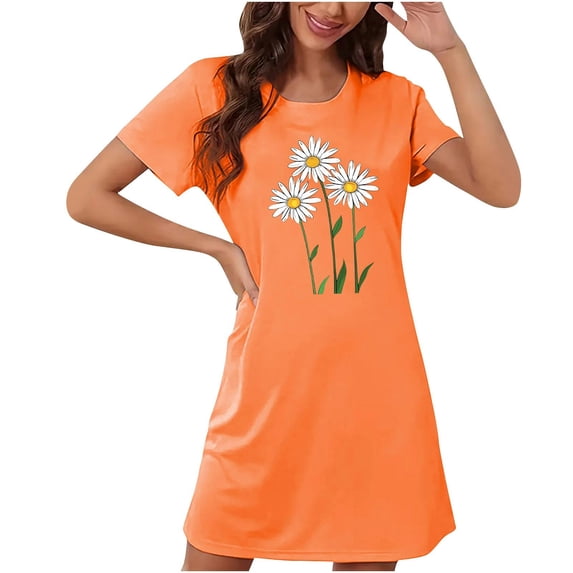 Bnwani Nightgowns for Women Plus Size,Pajamas for Women,Printed,Short ...