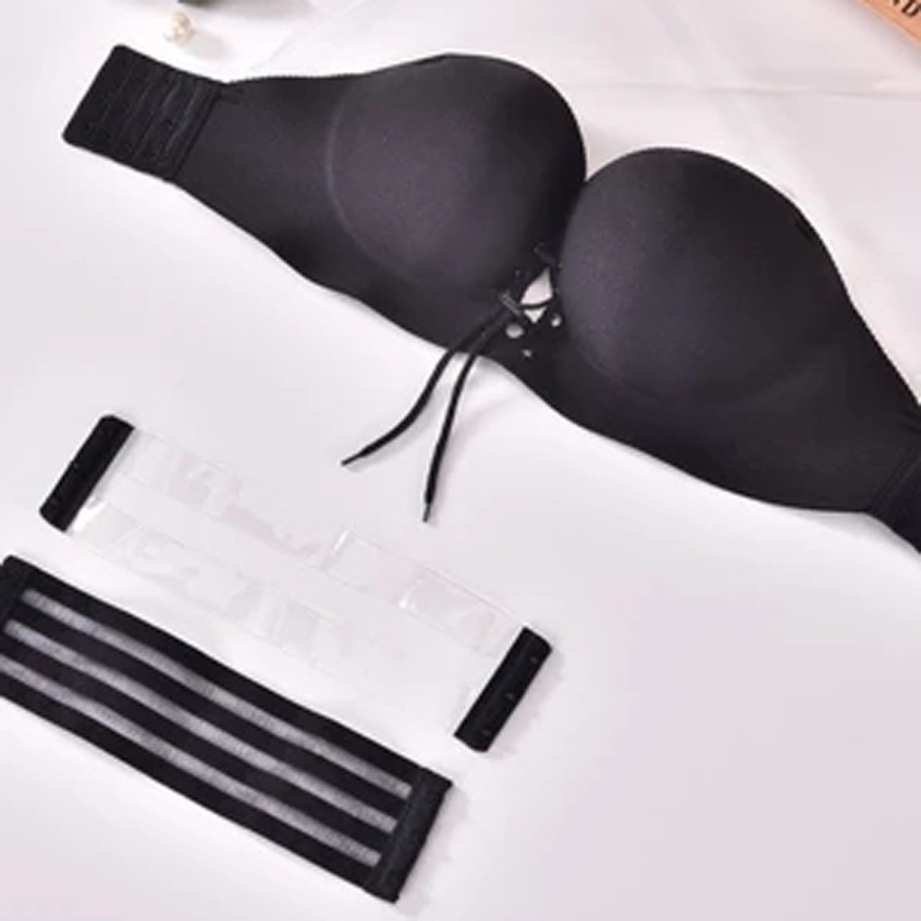 Bnwani Push Up Sports Bras for Women Bralette Strapless Non-Slip Comfy ...