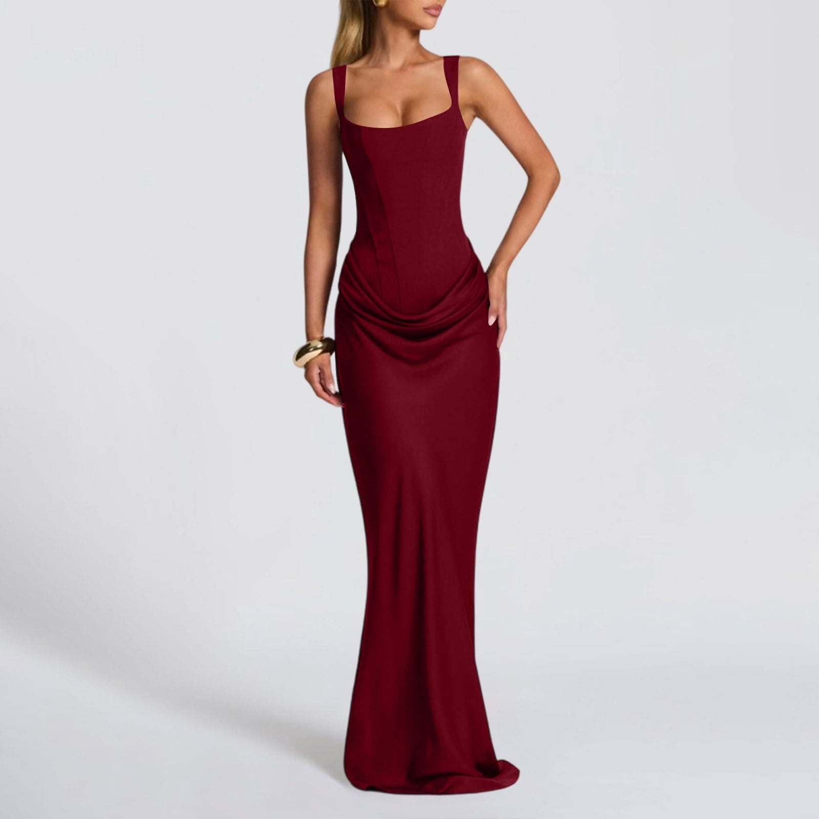 Bnwani Red Dresses for Women,Dresses for Women,Color Block,Bodycon ...