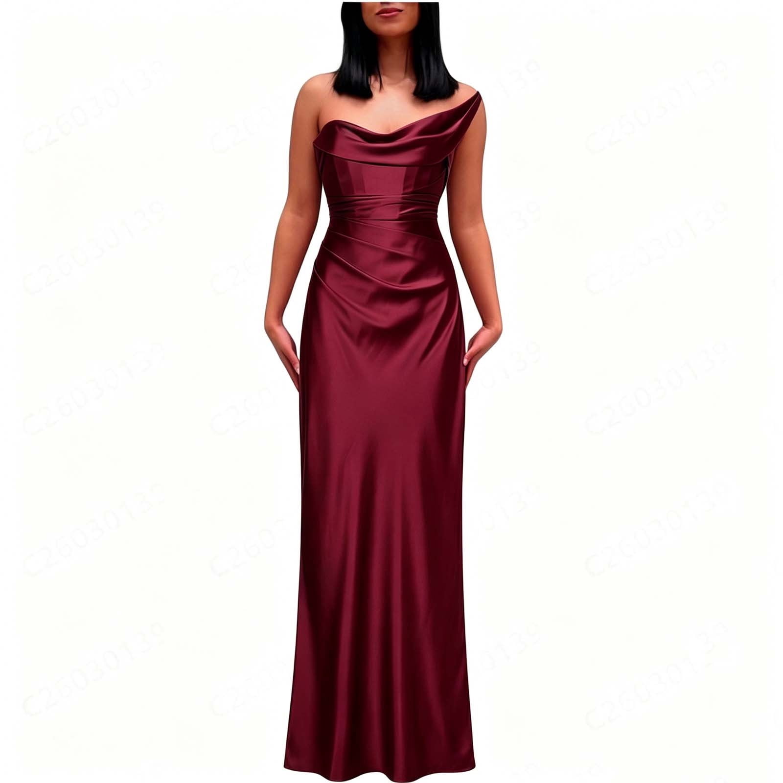Bnwani Red Dresses for Women,Women's Dresses,Bodycon,High Waist ...