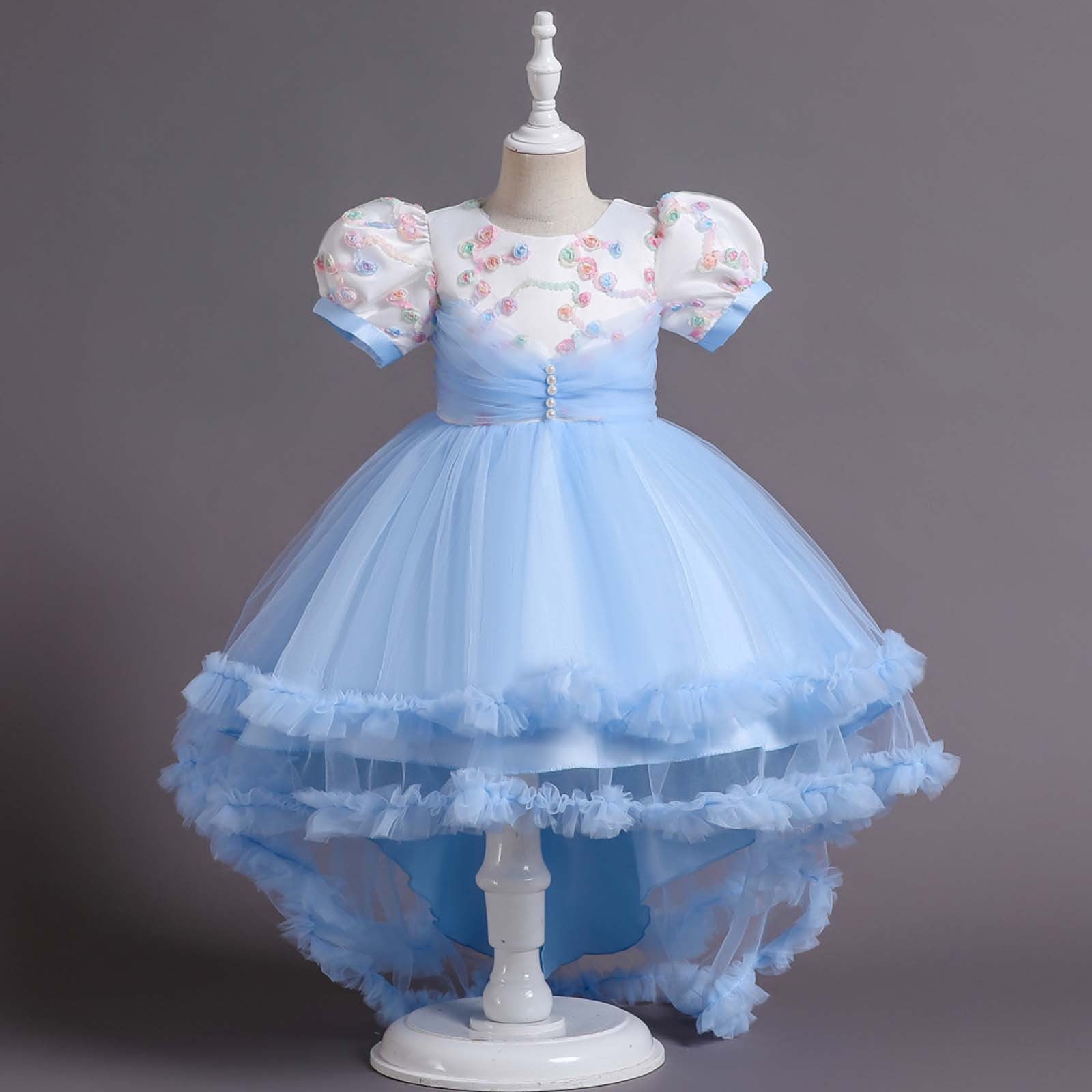 Bnwani Short Dresses for Girl 2024 Girls Kids Sleeve Mesh Sleeveless ...