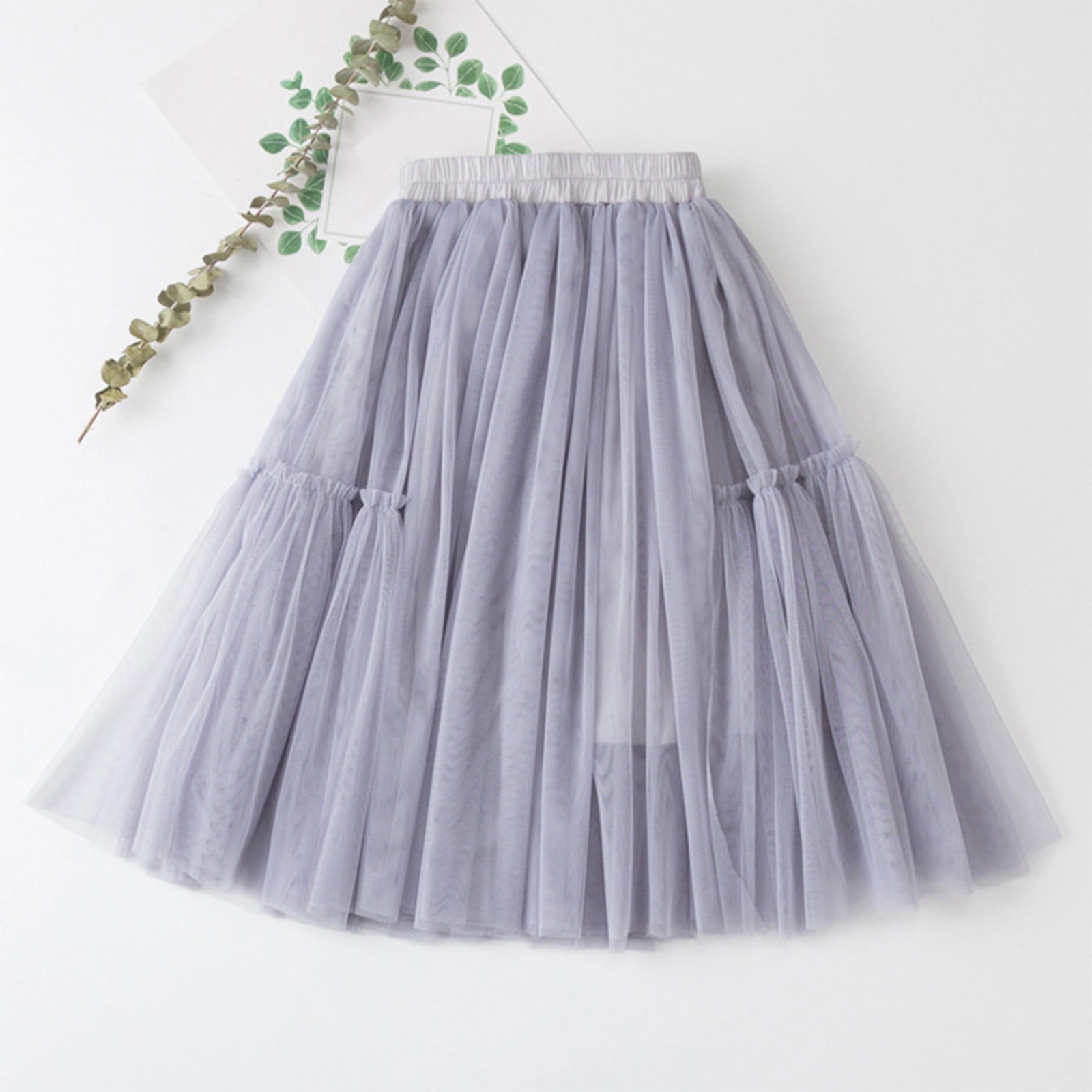 Bnwani Short Summer Dress Girls Long Skirts Princess Cute Maxi Skirts ...