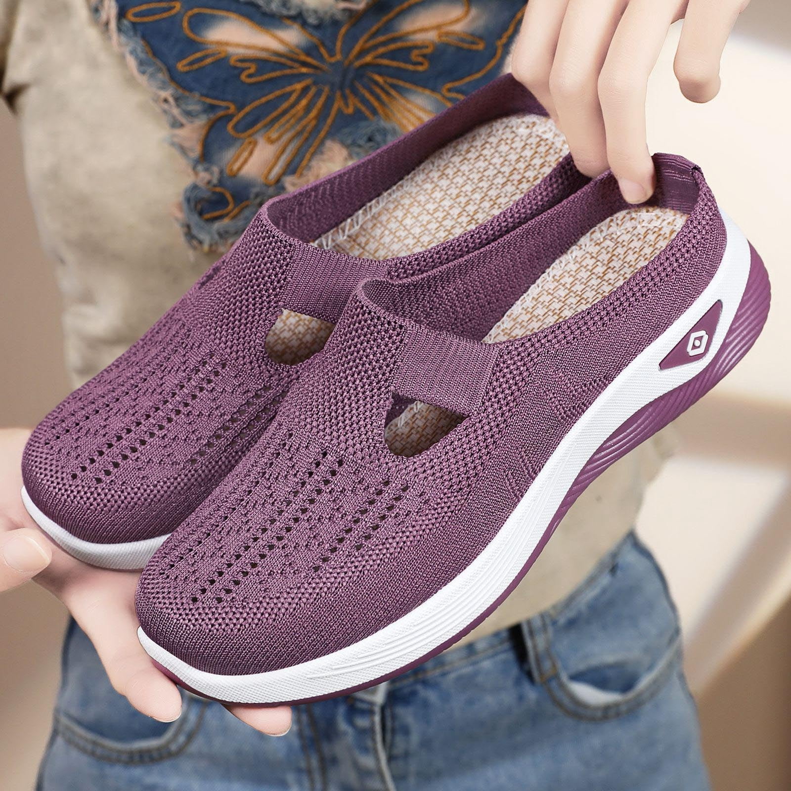 Bnwani Slides for Women,Slides Shoes,Breathable,Cap Toe,Cutout,Casual ...