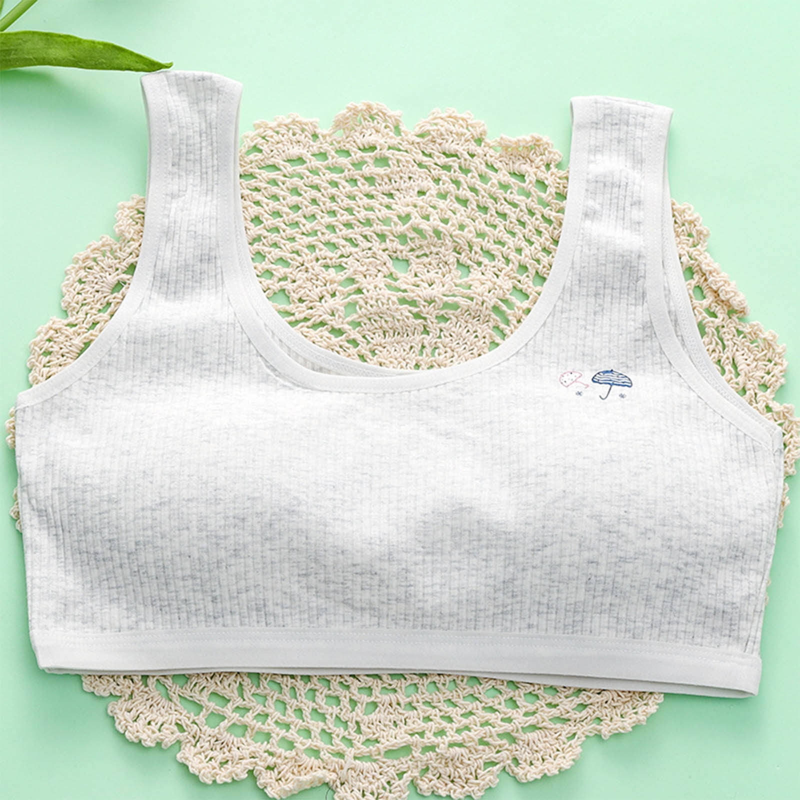 Bnwani Sport Bras Girls Comfortable Breathable Thin Puberty Camisole ...