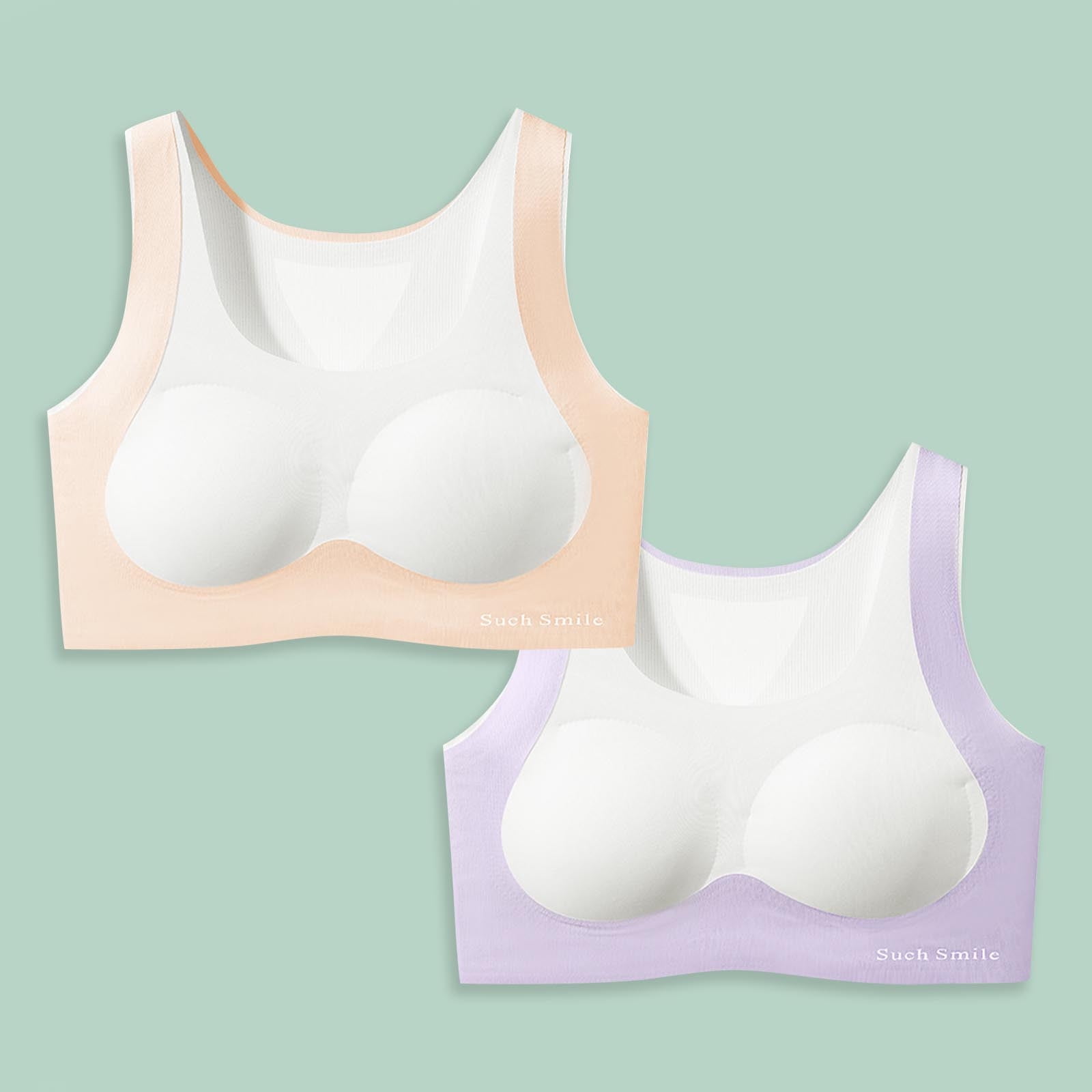 Bnwani Sports Bras Girls Seamless Comfortable Adolescence Camisole ...