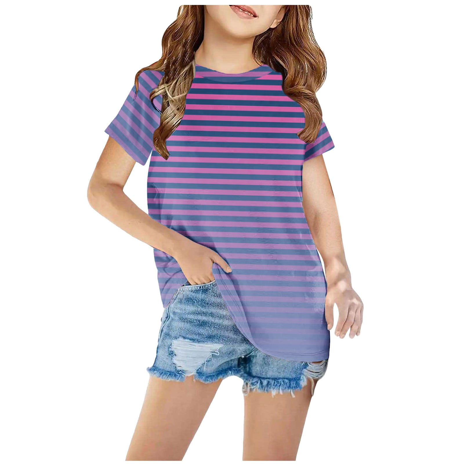 Bnwani Spring Tops For Child 2024 Boy Girls Short Sleeve Casual Botton ...